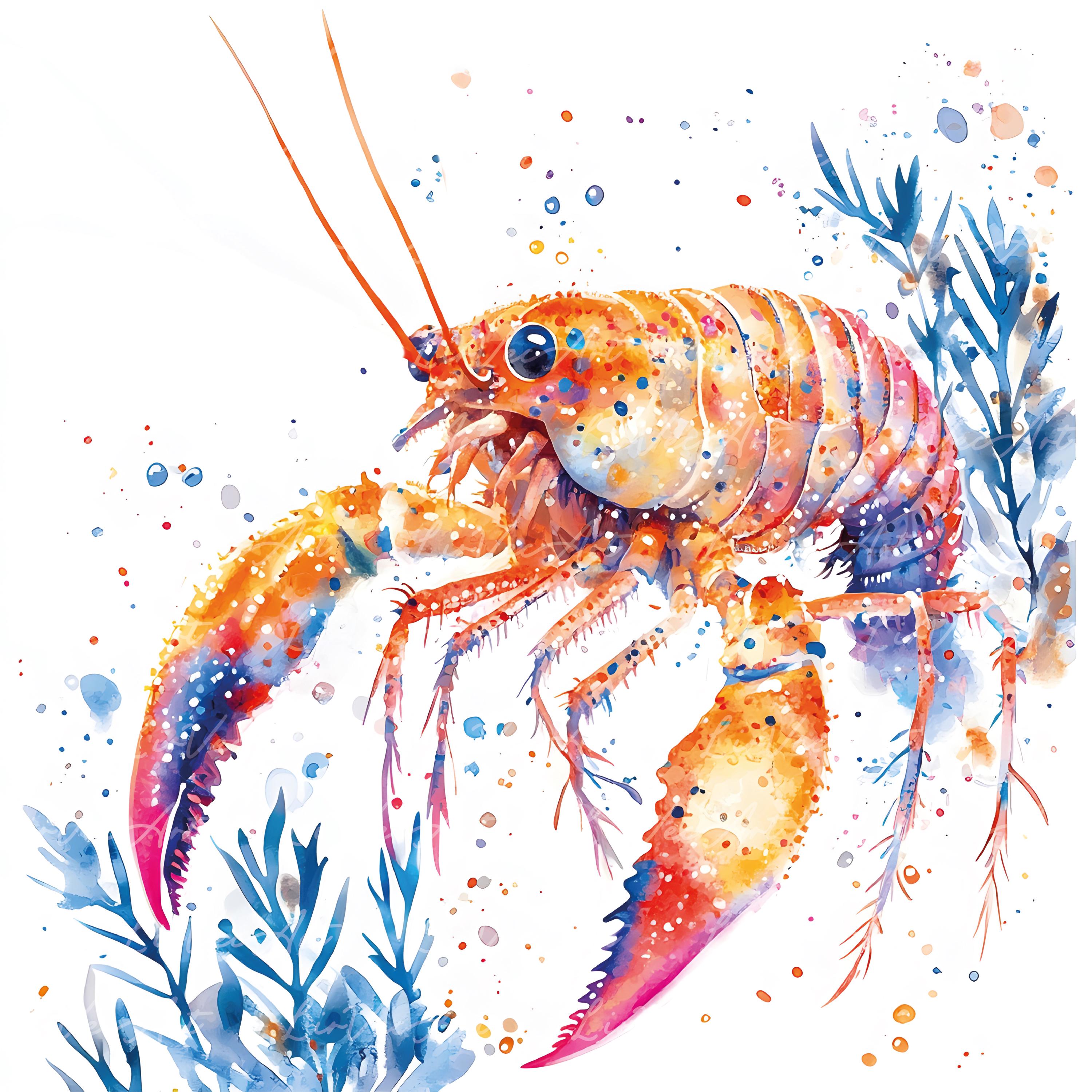 Watercolor Sea Life Clipart Bundle – 23 Ocean Animals, Jellyfish ...