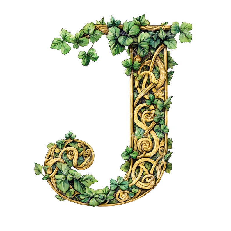 Celtic Alphabet Clipart Set – 36 Decorative Letters and Numbers ...