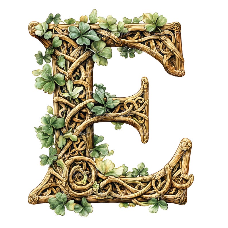 Celtic Alphabet Clipart Set – 36 Decorative Letters and Numbers ...