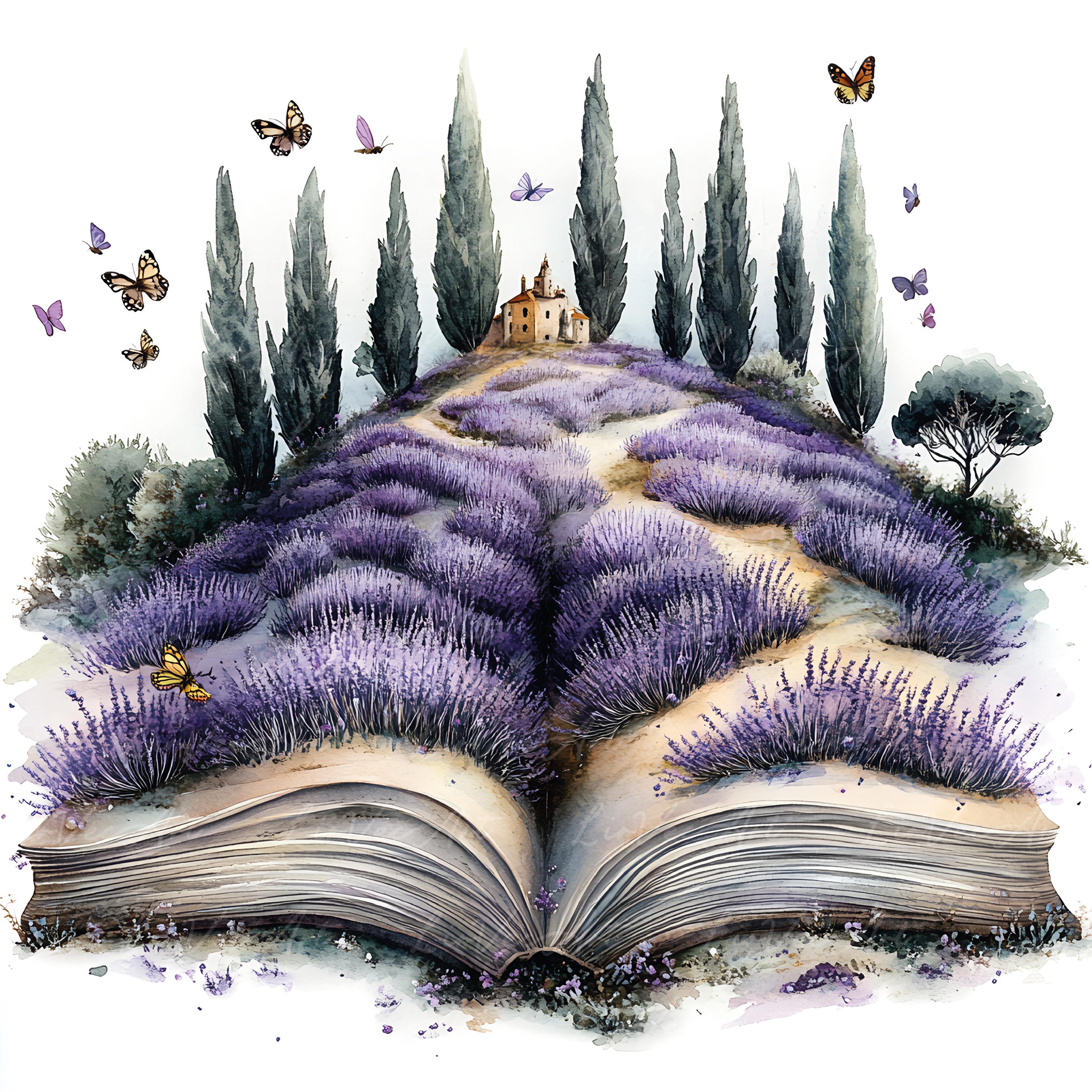 Enchanted Storybook Clipart, 20 Watercolor Open Book Illustrations With ...