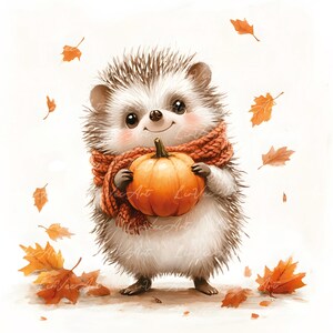 Cozy Autumn Animals Clipart – 25 Vintage Style Woodland Creatures With ...