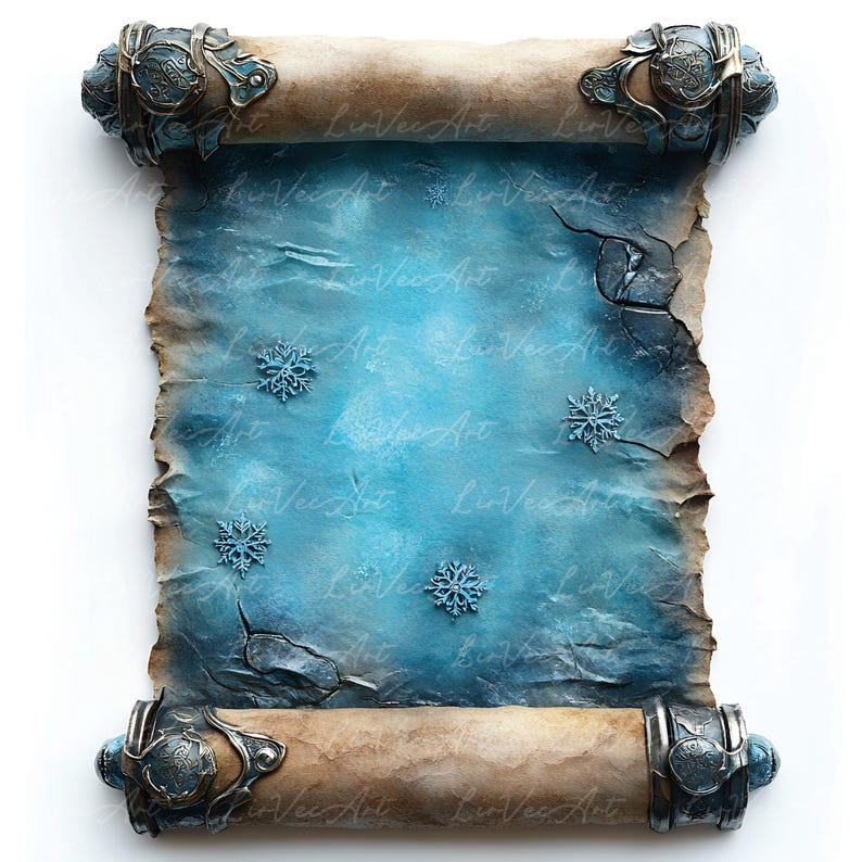 Magical Scroll Clipart Set – 28 Fantasy Vertical Scrolls With Ornate ...