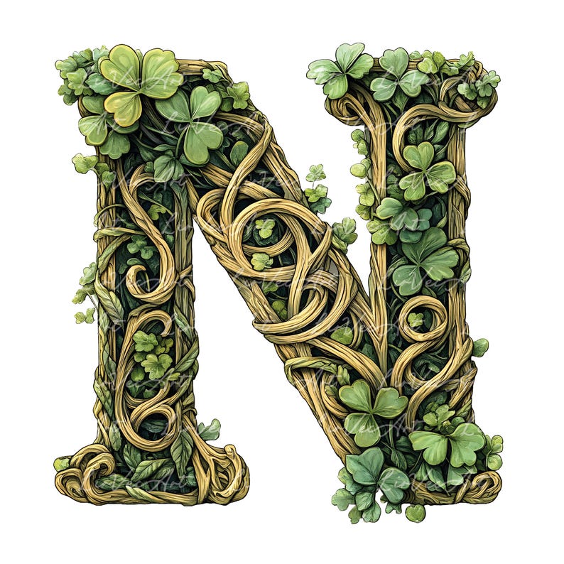 Celtic Alphabet Clipart Set – 36 Decorative Letters and Numbers ...