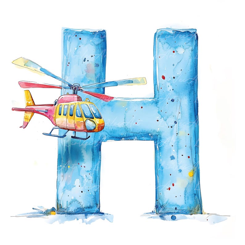 Watercolor Alphabet and Numbers Clipart Set – A to Z and 0-9 – Cute ...