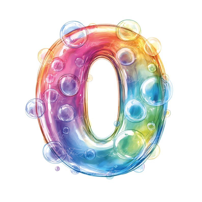 Watercolor Alphabet and Numbers Clipart Set – A to Z and 0-9 – Cute ...