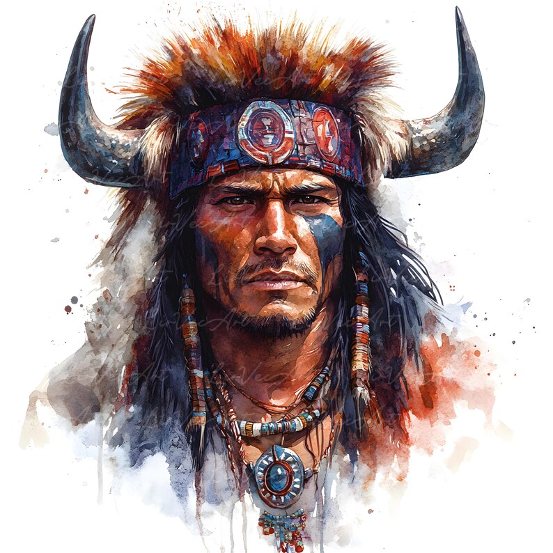 28 Realistic Watercolor Portraits of Native American Chiefs and ...