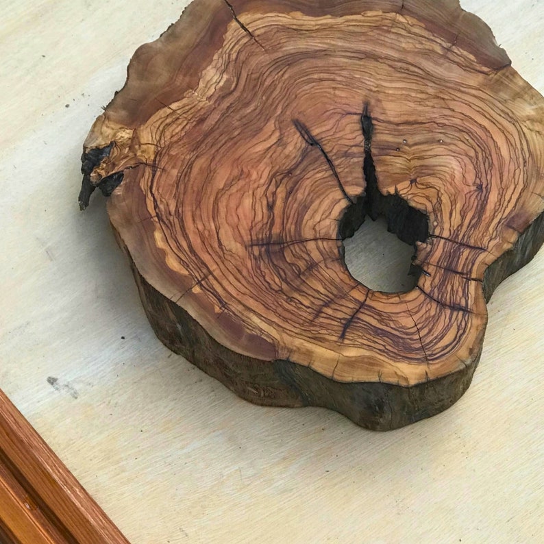 Olive Wood Slab for Live Edge DIY Wood Art, Olive Wood for Epoxy ...