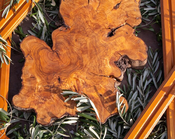 Olive Wood Slabs for DIY Wood Art, Live Edge Curl Olive Wood, Olive ...