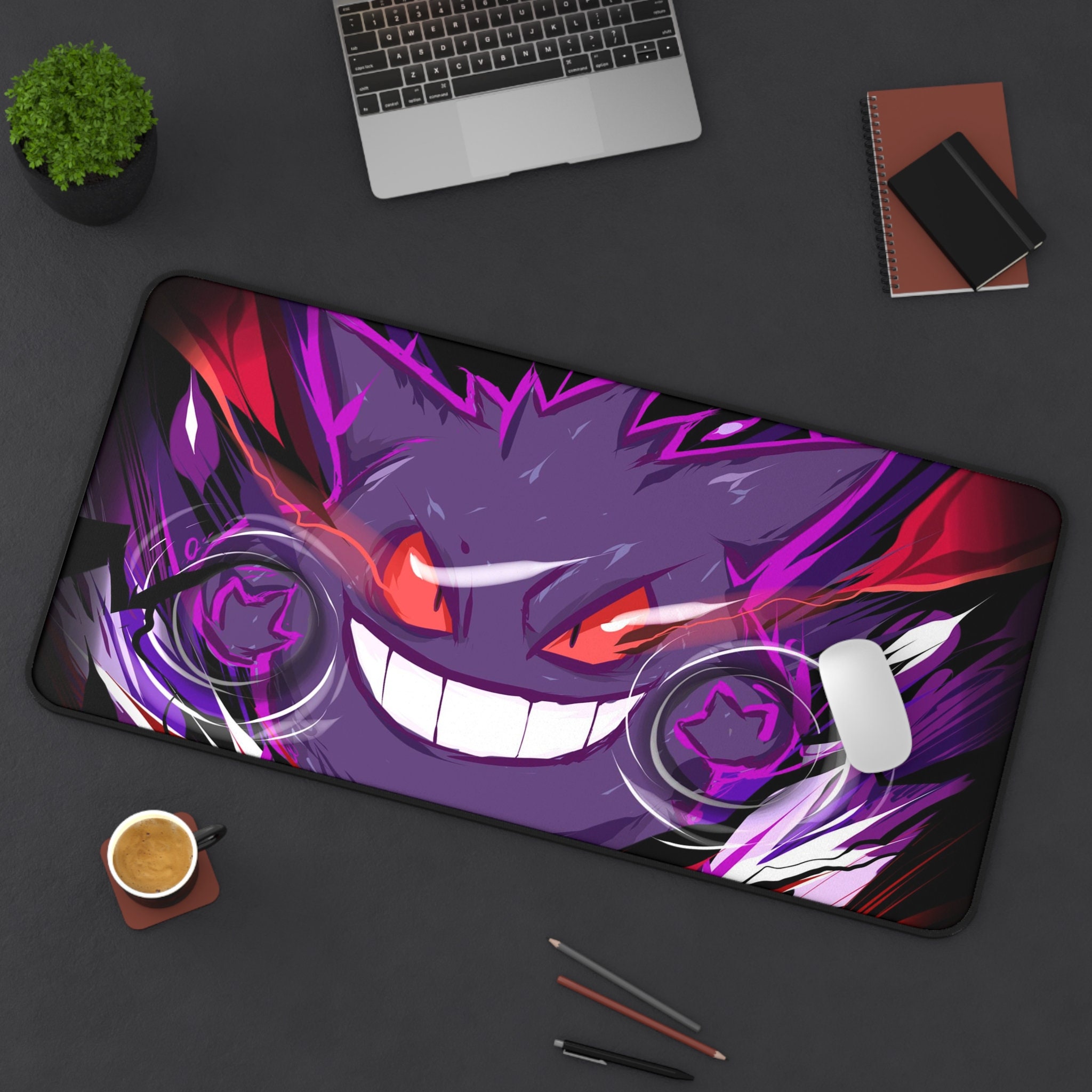 Gengar Gaming Desk Mat Anime Desk Pad Mousepad XL Extra Large Mouse Pad ...