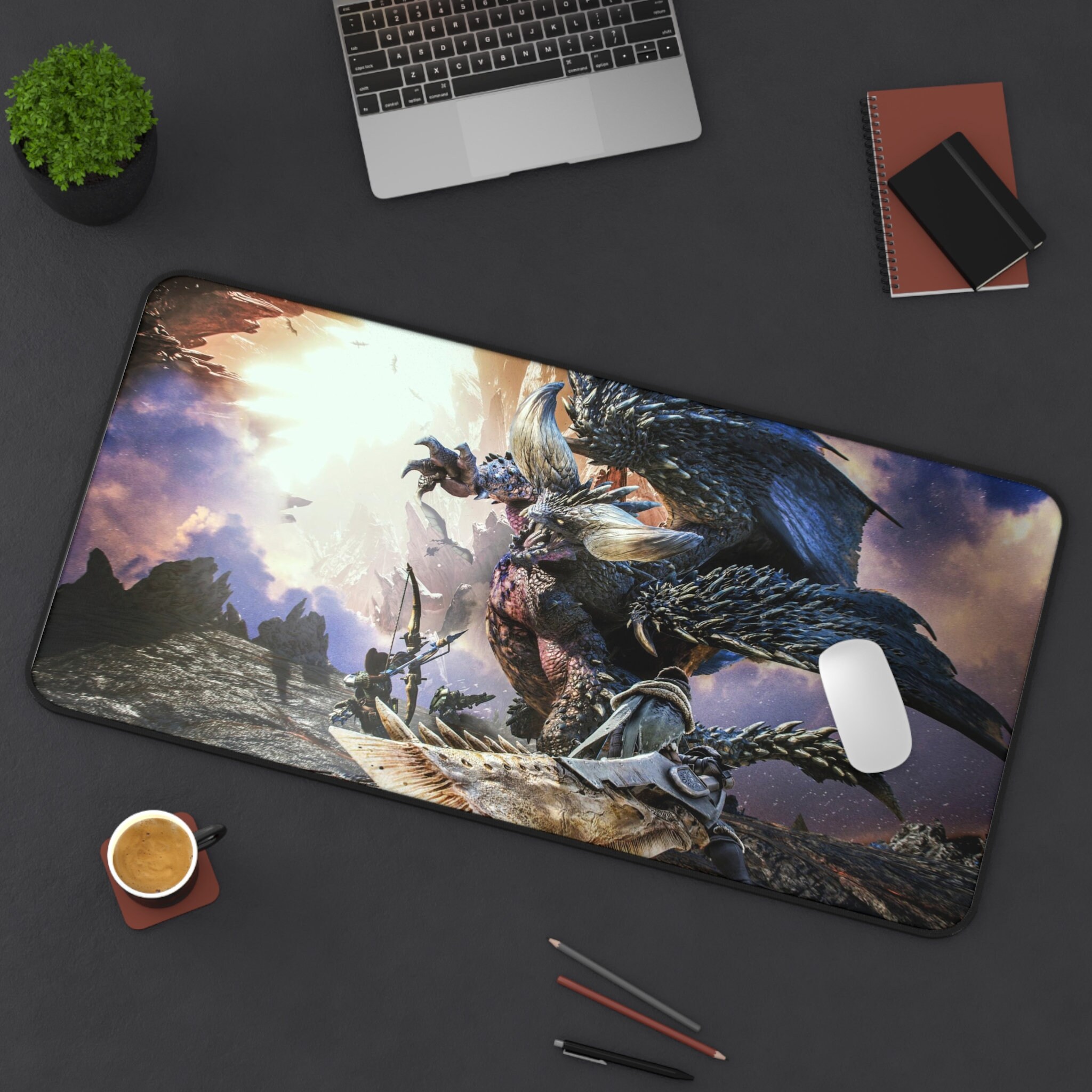 MHW Gaming Desk Mat XL, Monster Hunter Mouse Pad, Deskmat Gaming ...