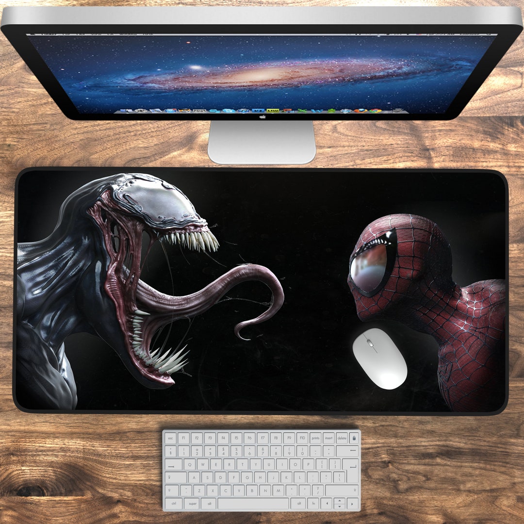 Spiderman Venom Desk Mat, Gaming Desk Mat, Gift for Boyfriend, Gift for ...