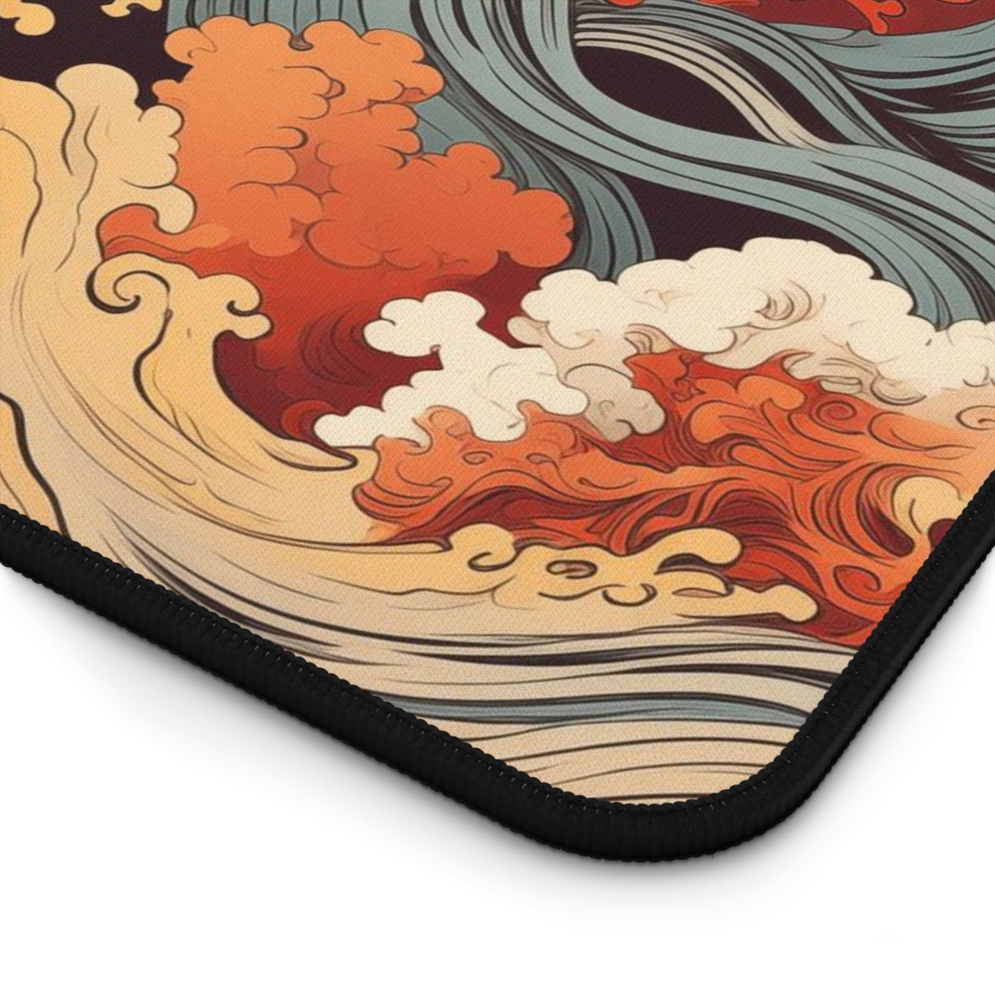 Japanese Ukiyo-e Desk Mat, Large Mousepad, Japanese Art Office Decor ...