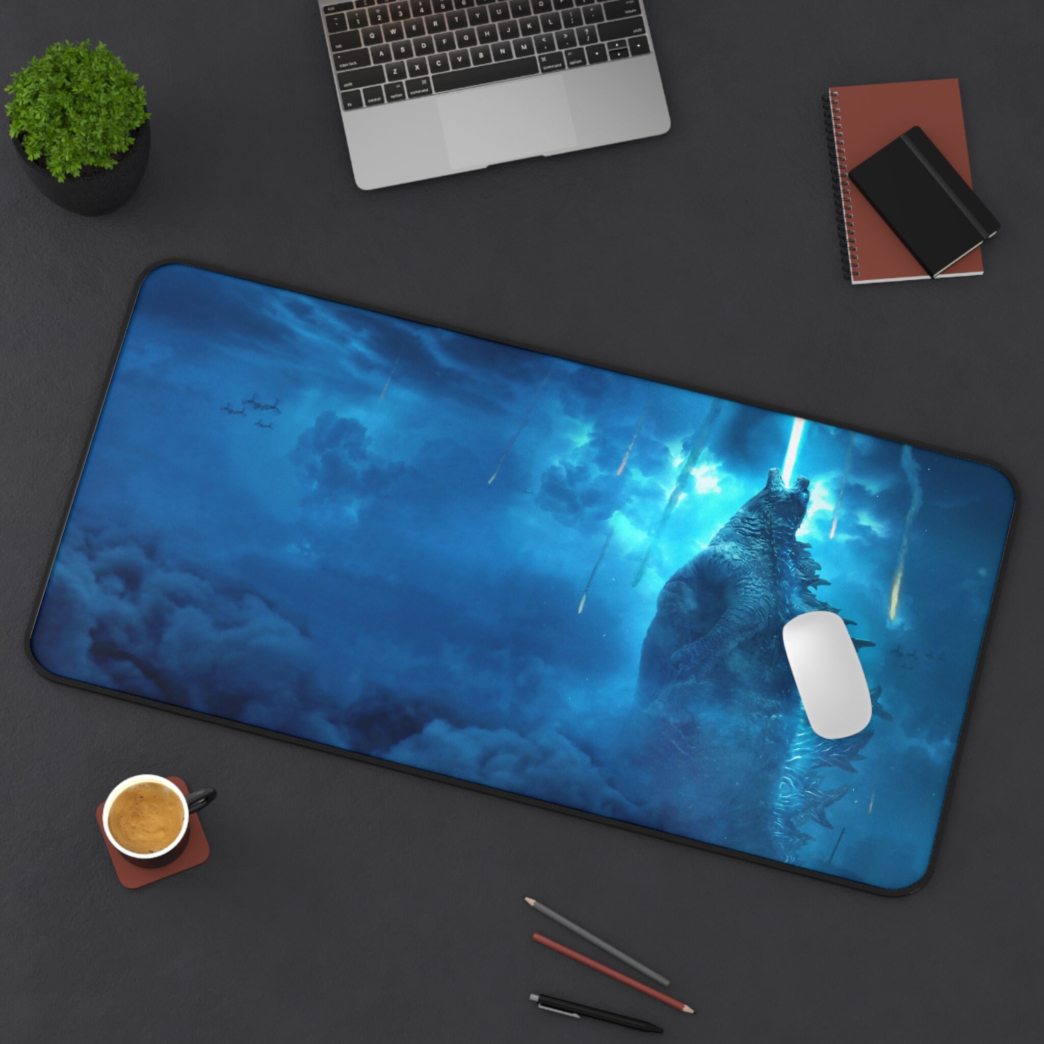 Godzilla Desk Mat Sci-fi Extra Large Mouse Pad Gaming, XXL Desk Pad ...