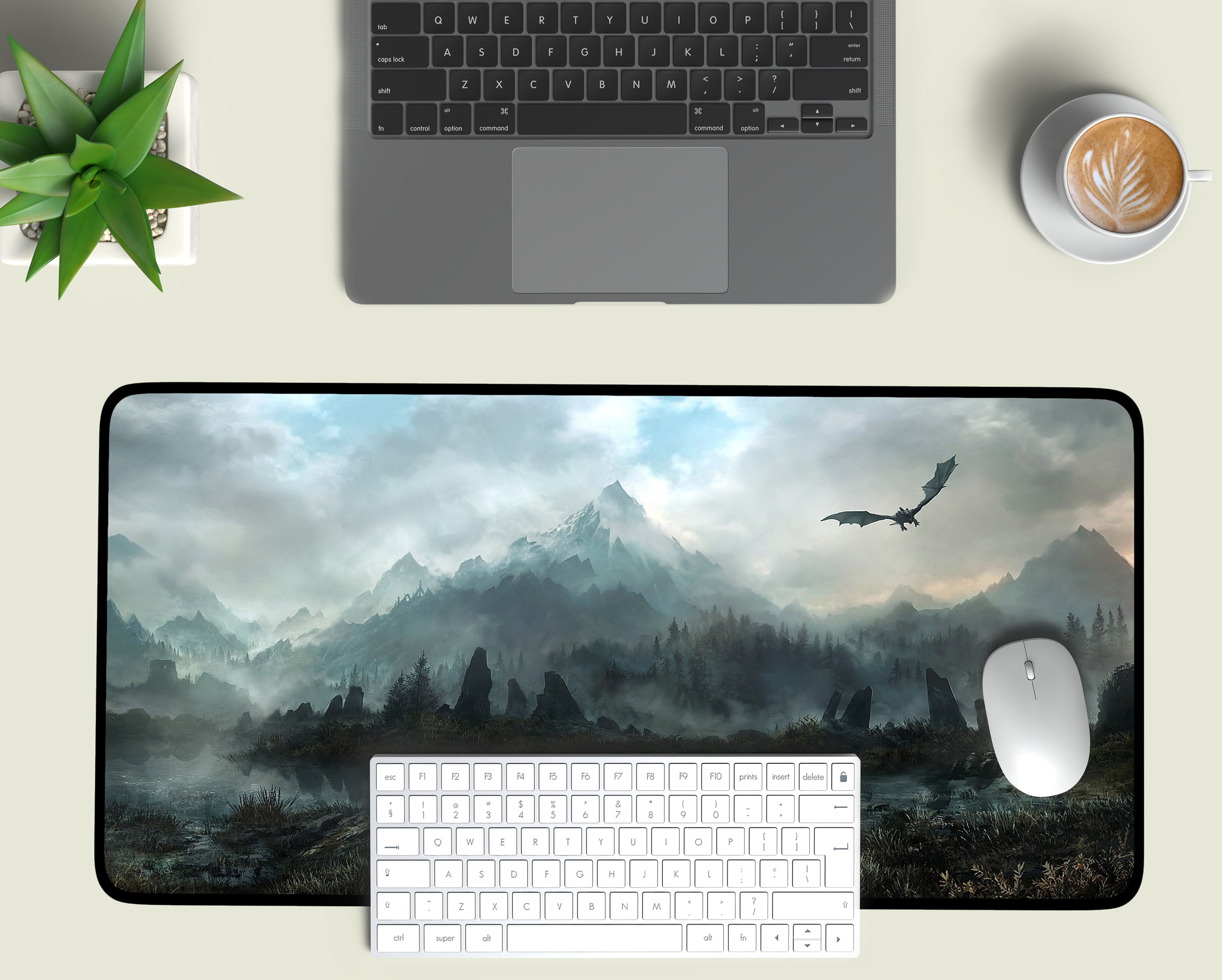 Skyrim Desk Mat Game Anime Mouse Pad, the Elder Scrolls Desk Pad ...