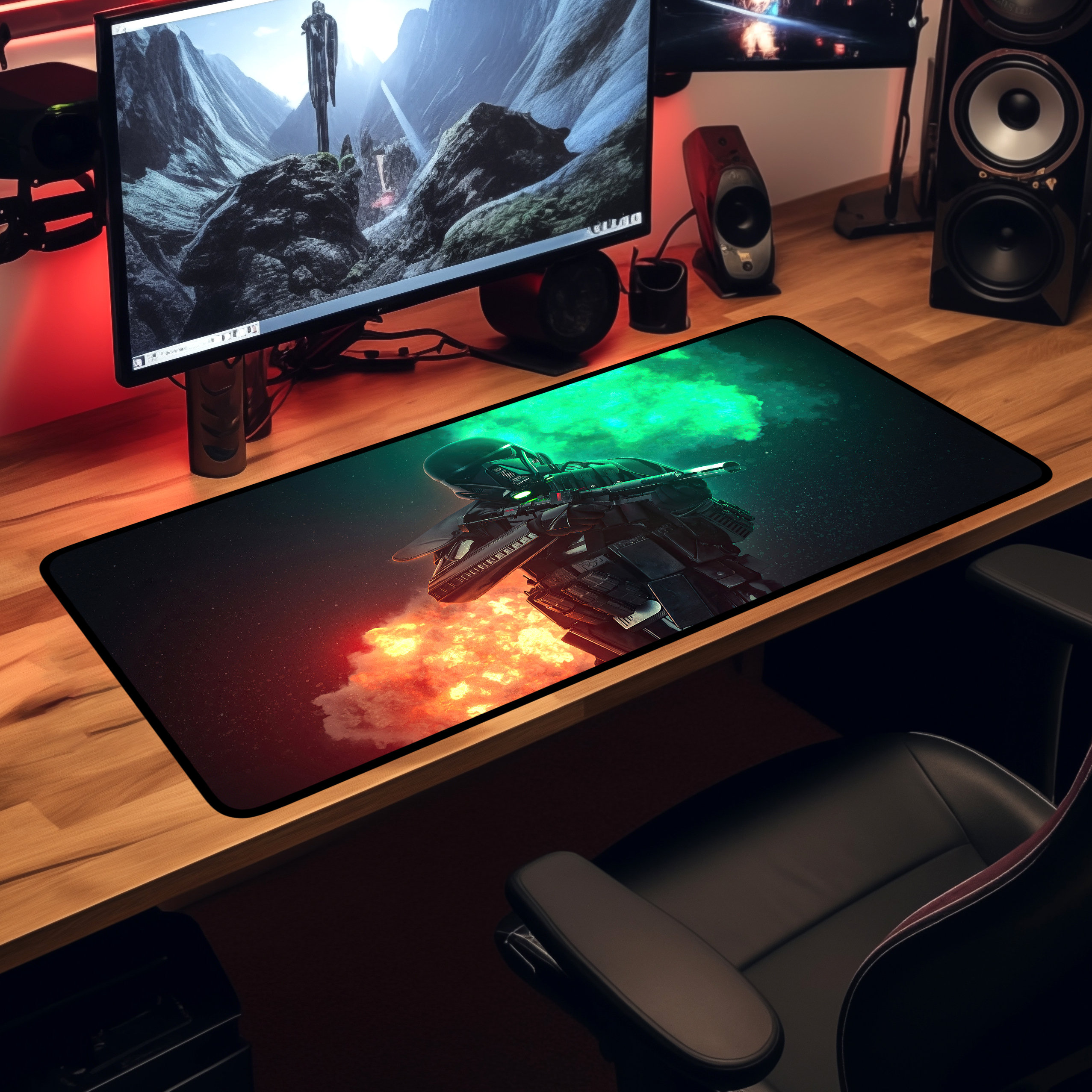 Stormtrooper Desk Mat, Sci-fi Extra Large Mouse Pad, Mouse Mat, Desk ...