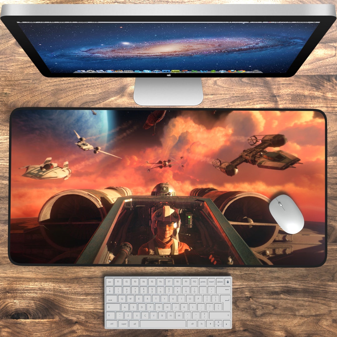 Gaming Desk Mat Starwars Keyboard Mat, Sci-fi Extra Large Mouse Pad ...