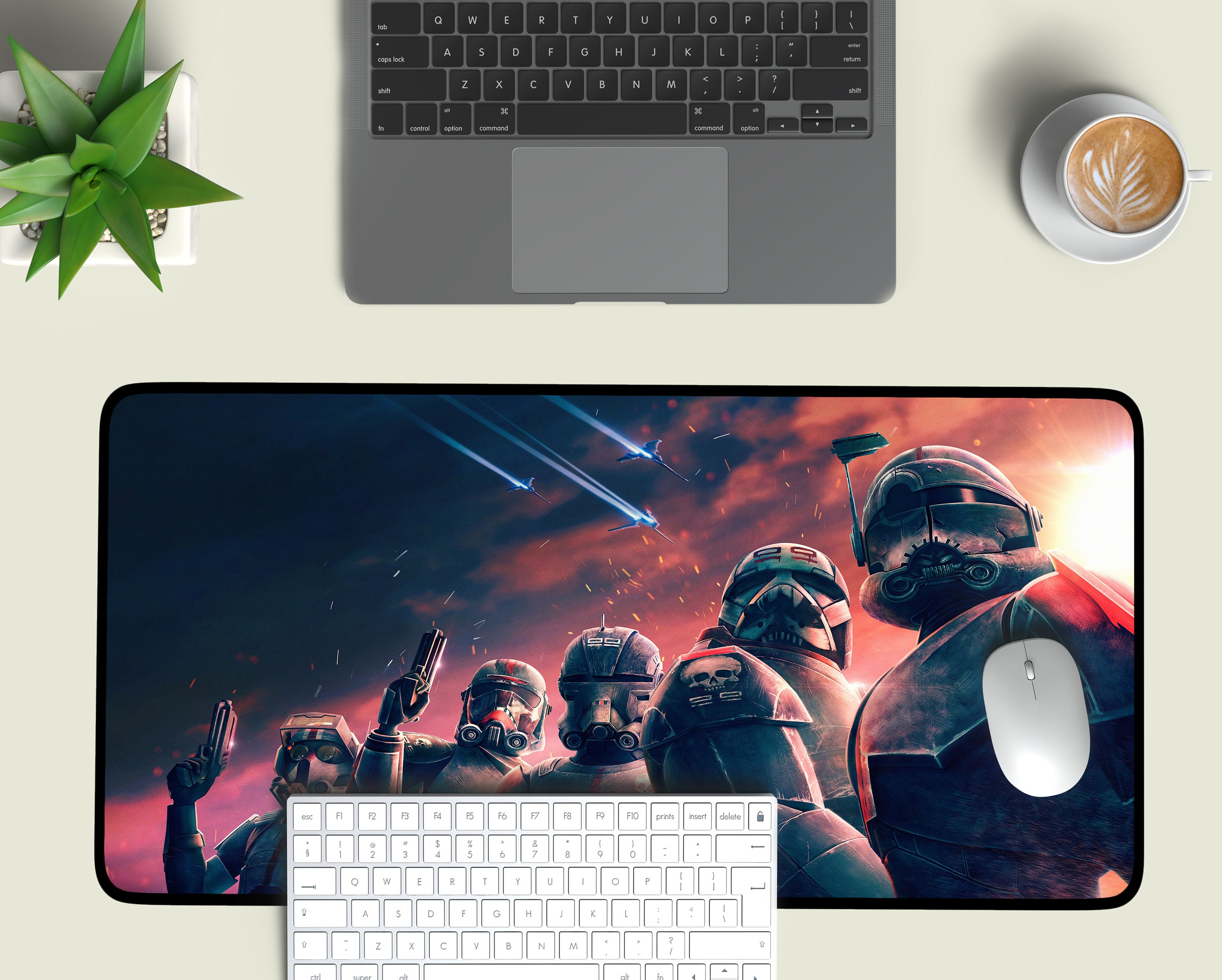 Stormtroopers Desk Mat, Gaming Desk Pad, Starwars Keyboard Mat, Sci-fi ...