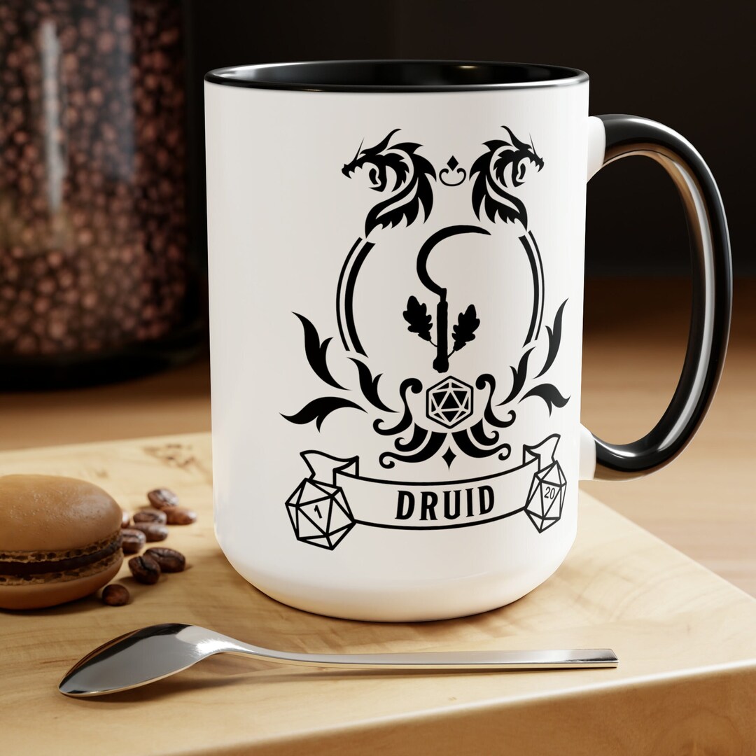 Druid Dnd Mug 15oz, Funny Gift for Dnd Players Coffee Mug, Dungeon and ...