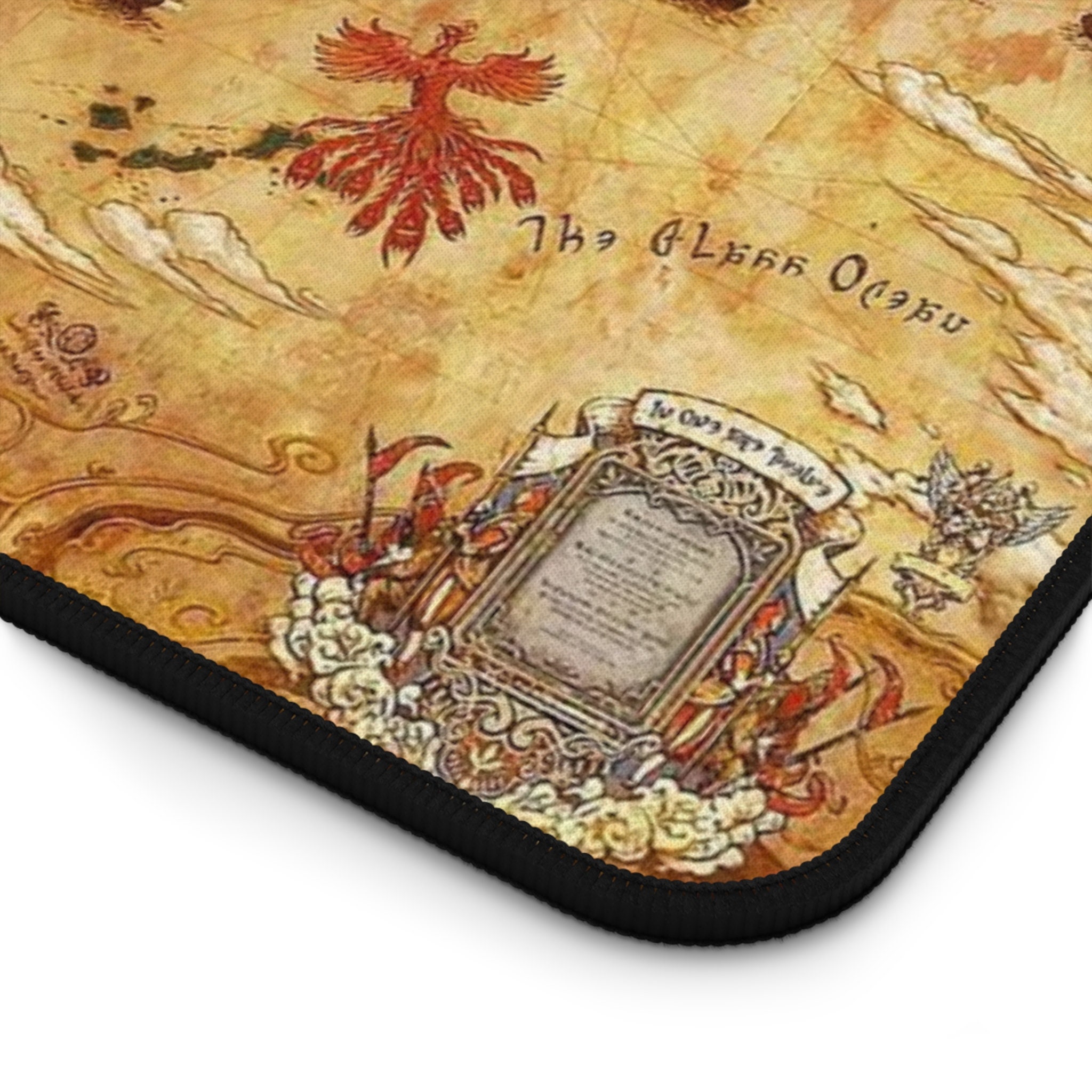 FFXIV World Map Desk Mat Three Continents Eorzea Hydaelyn Desk Pad ...