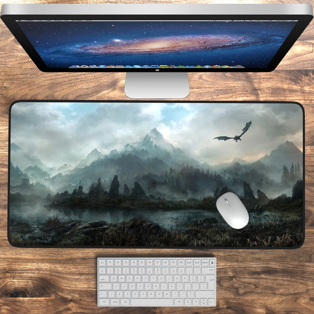 Skyrim Desk Mat Game Anime Mouse Pad, the Elder Scrolls Desk Pad ...