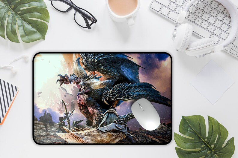 MHW Gaming Desk Mat XL, Monster Hunter Mouse Pad, Deskmat Gaming ...