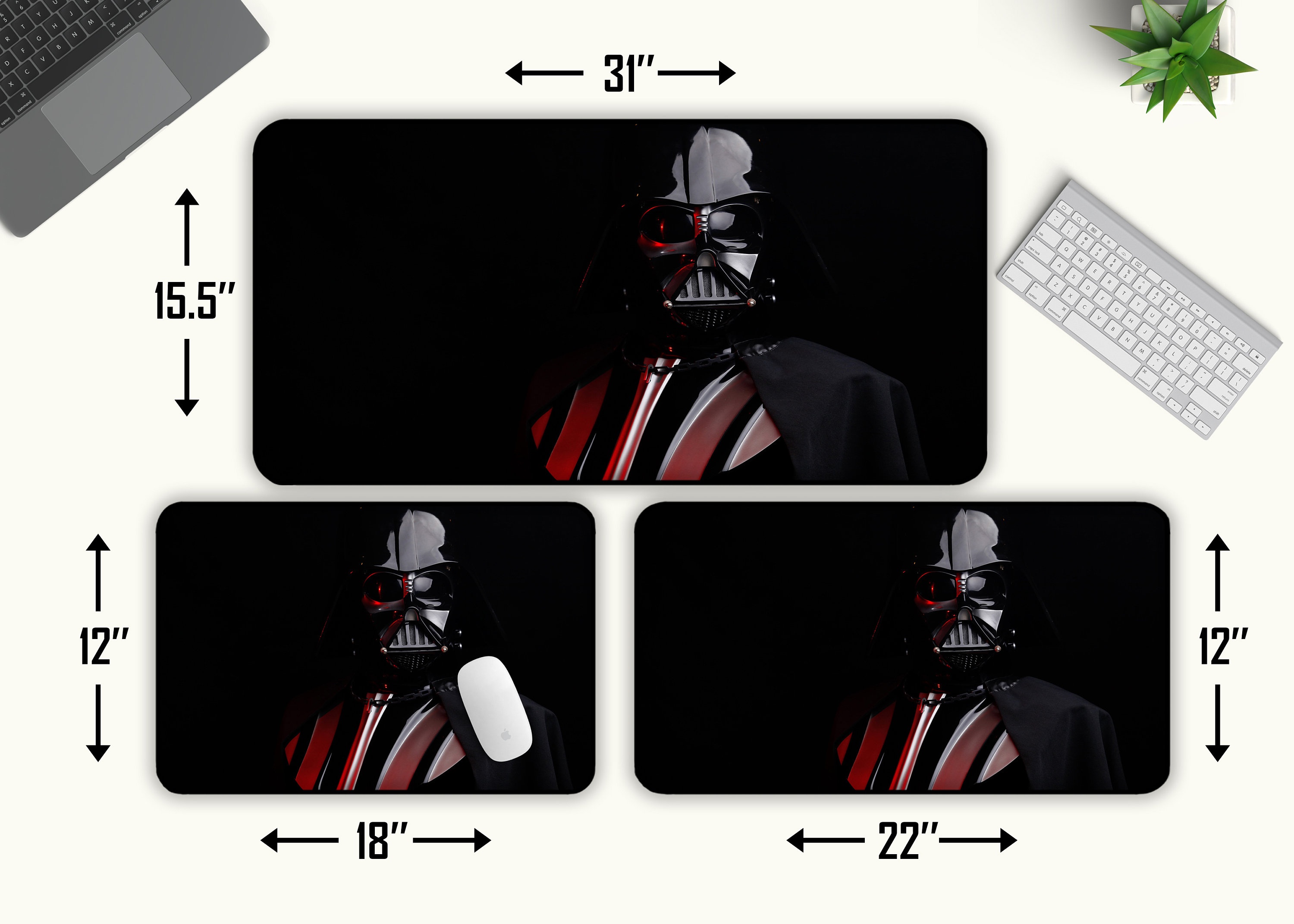 Darth Vader Desk Mat, Starwars Keyboard Mat, Sci-fi Extra Large Mouse ...
