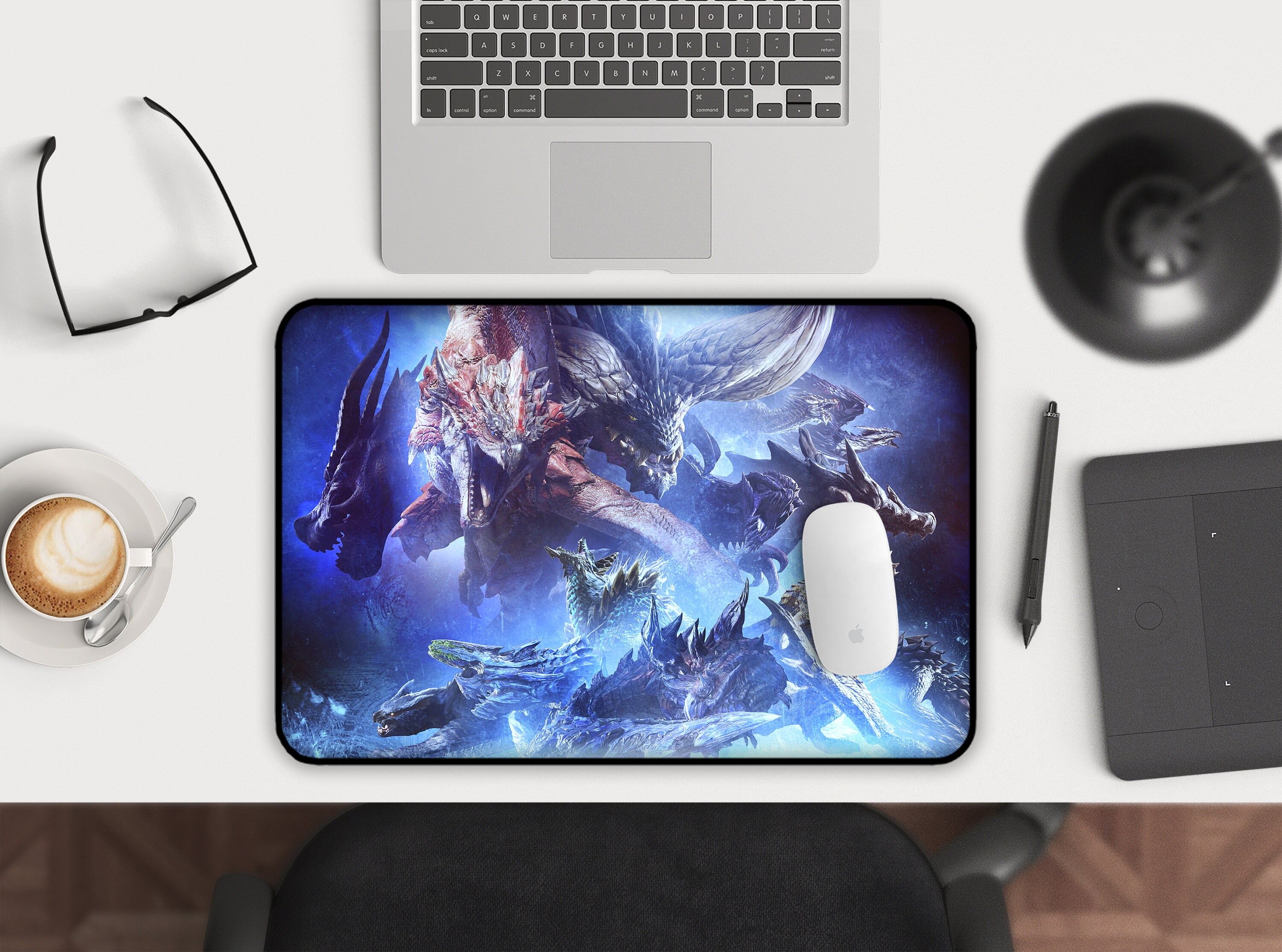 MHW Gaming Desk Mat XL, Monster Hunter XXL Mouse Pad, Mousepad Deskmat ...