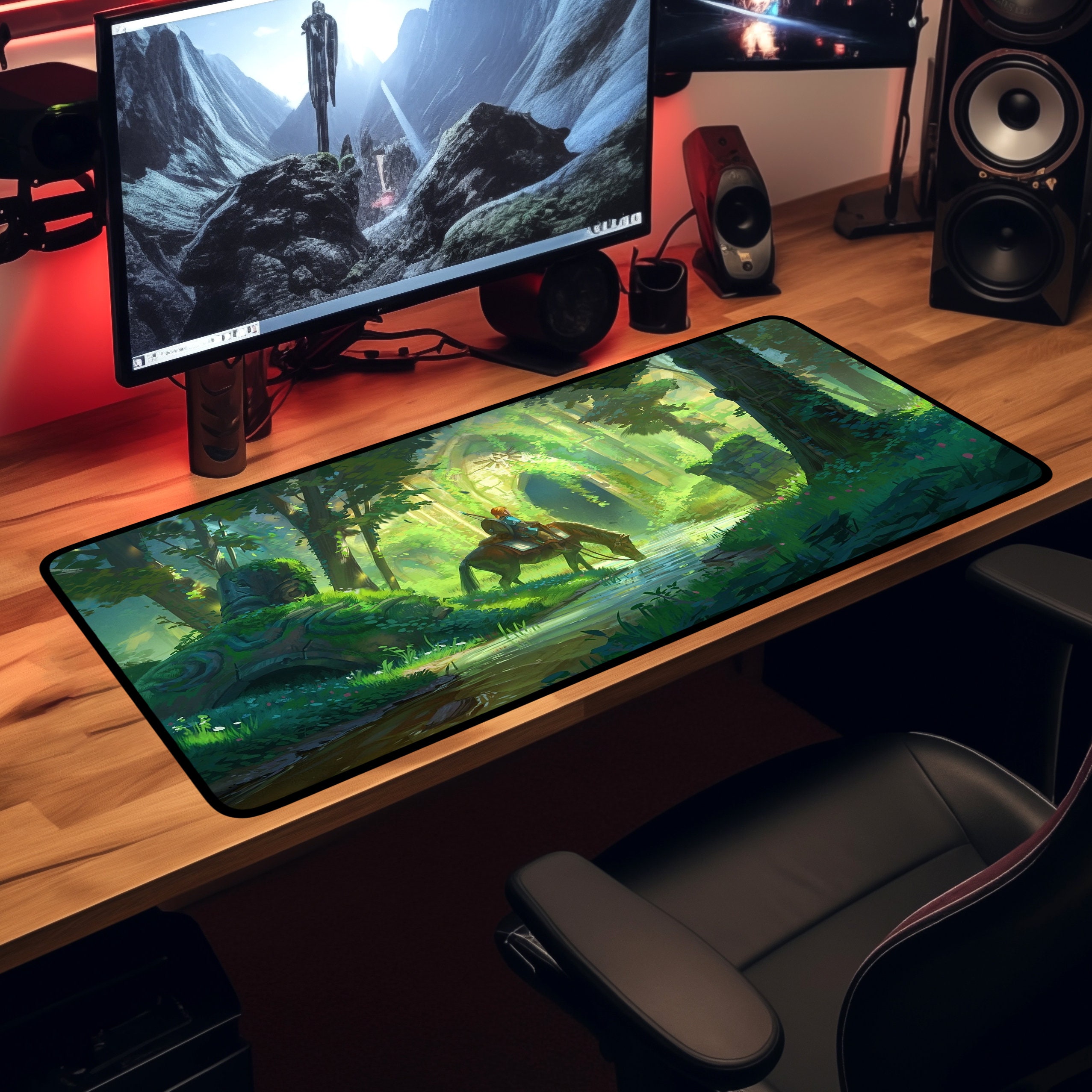 Zelda Desk Mat, Gaming Mouse Mat, Mousepad, Large Mouse Mat, Zelda ...