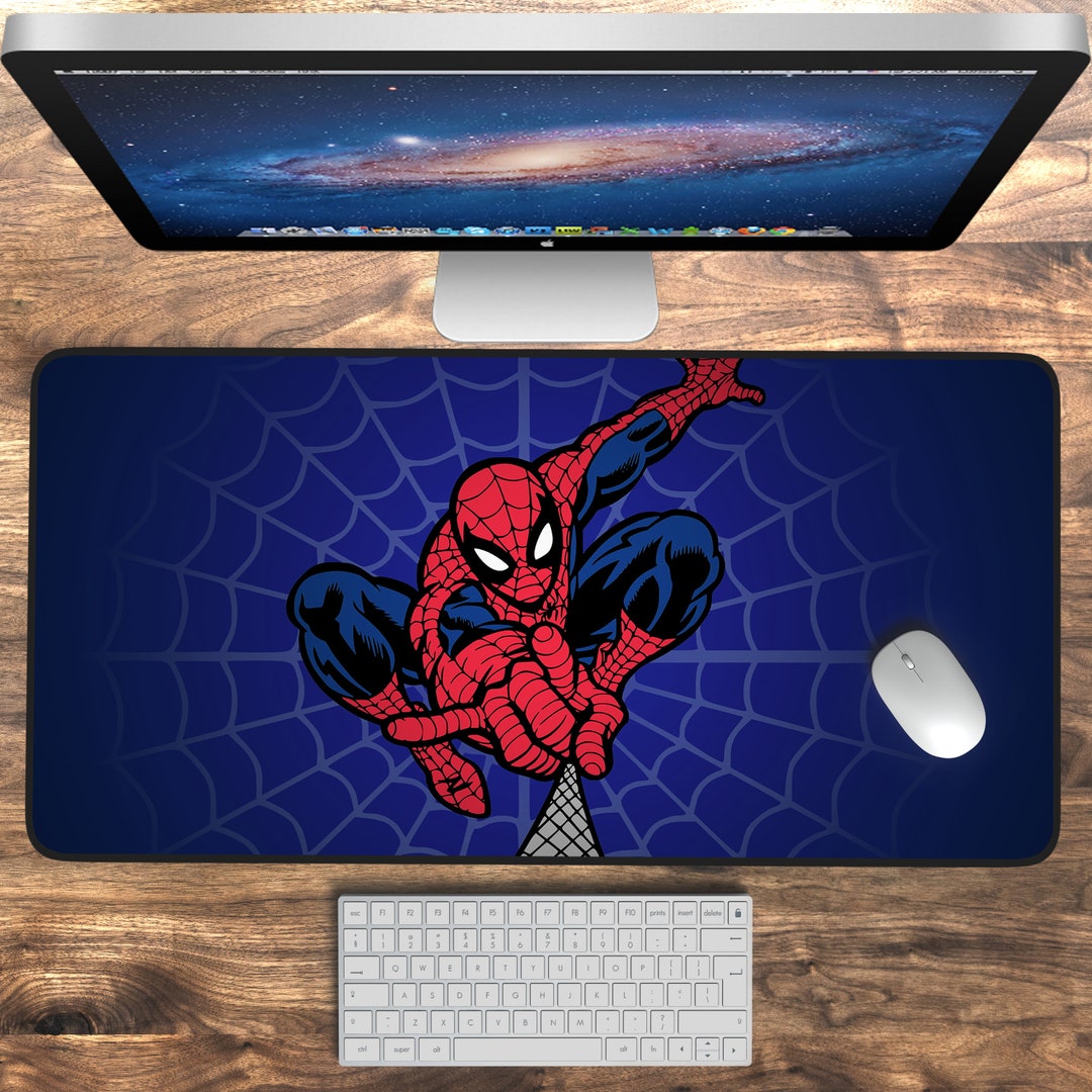 Spiderman Desk Mat, Large Mouse Pad, XL Mousepad, Gaming Desk Mat, Cute ...