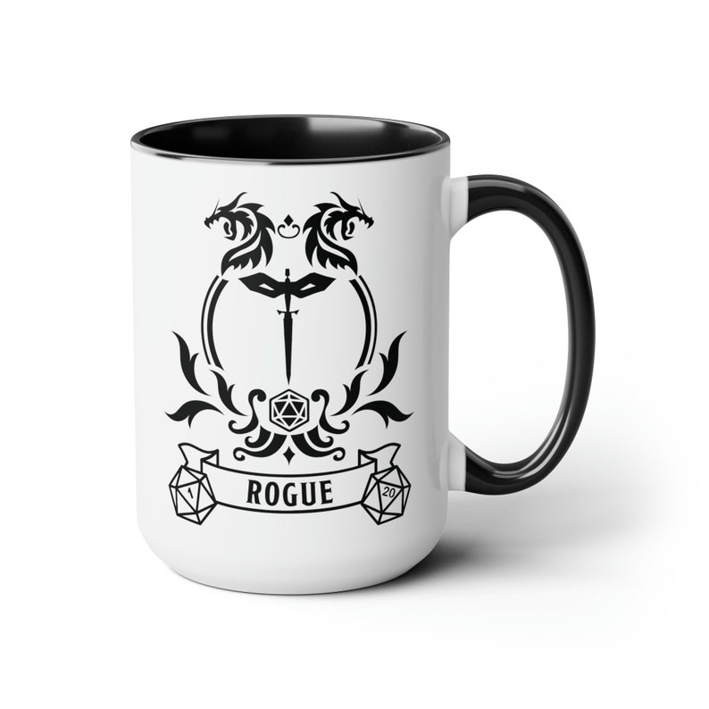 Rogue Dnd Mug 15oz, Funny Gift for Dnd Players Coffee Mug, Dungeon and ...