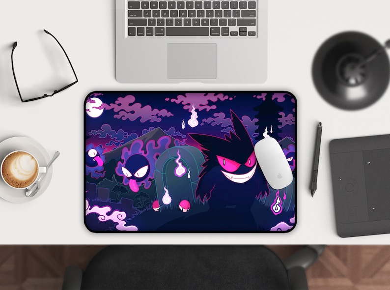 Gengar Desk Mat Anime Desk Pad Gaming Mousepad XL Extra Large Mouse Pad ...