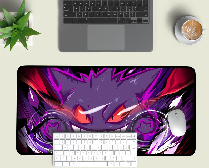 Gengar Gaming Desk Mat Anime Desk Pad Mousepad XL Extra Large Mouse Pad ...