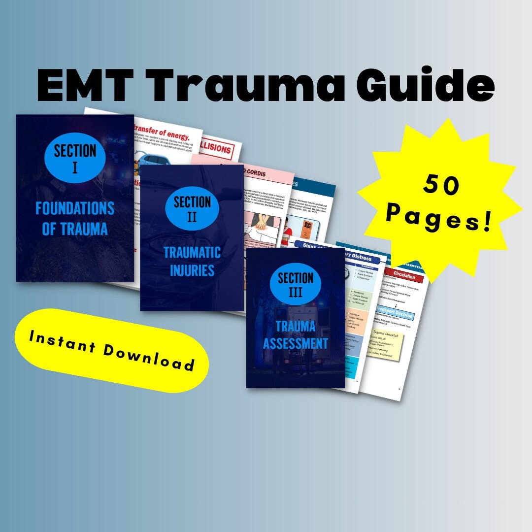 The Ultimate NREMT Trauma Study Guide - Etsy