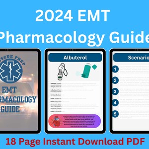 The Ultimate EMT Pharmacology Study Guide - Etsy