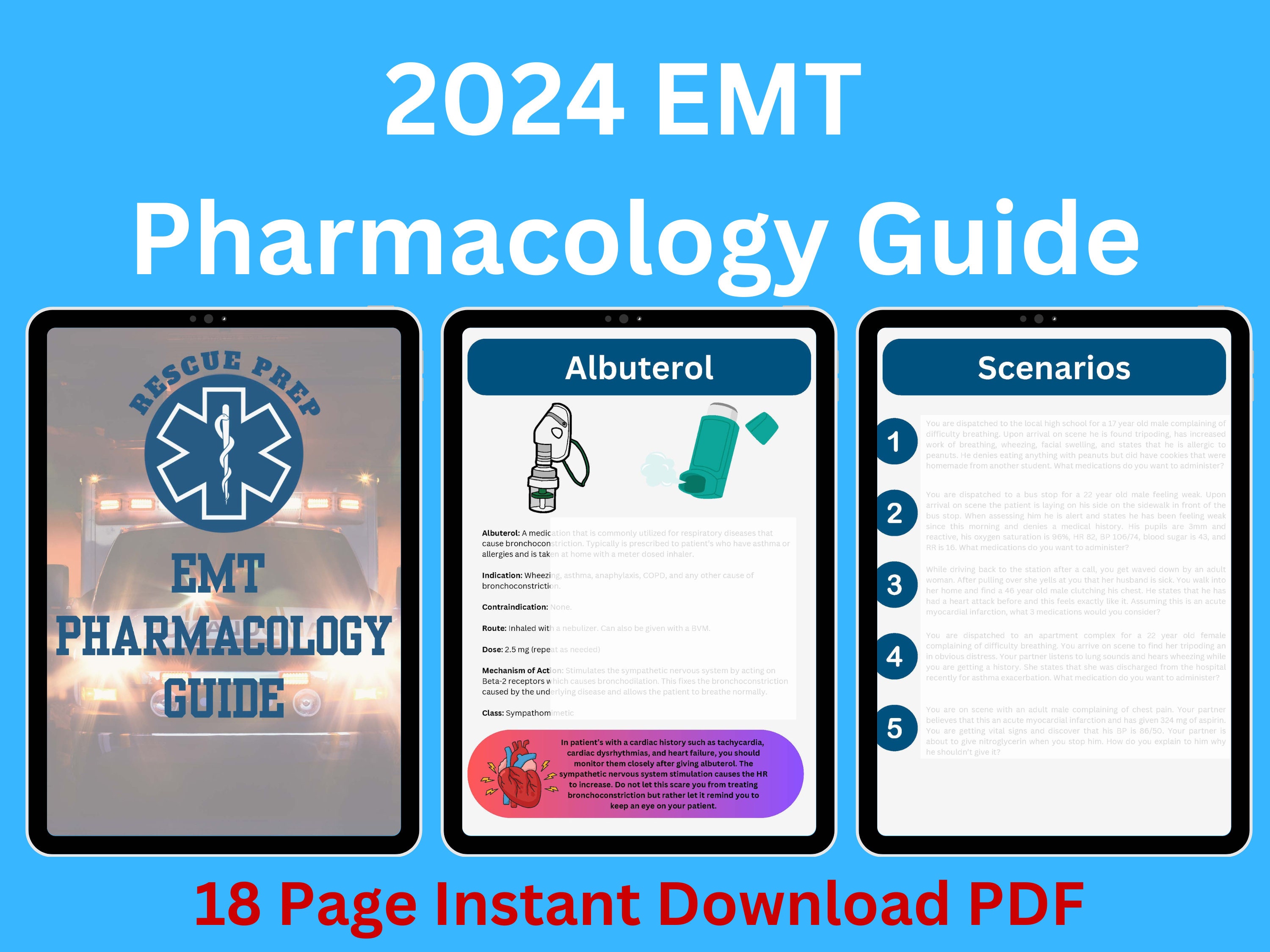 The Ultimate EMT Pharmacology Study Guide - Etsy