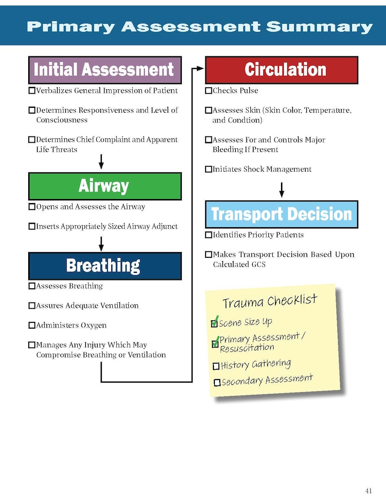 The Ultimate NREMT Trauma Study Guide - Etsy