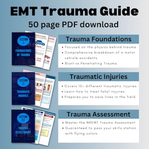 The Ultimate NREMT Trauma Study Guide - Etsy