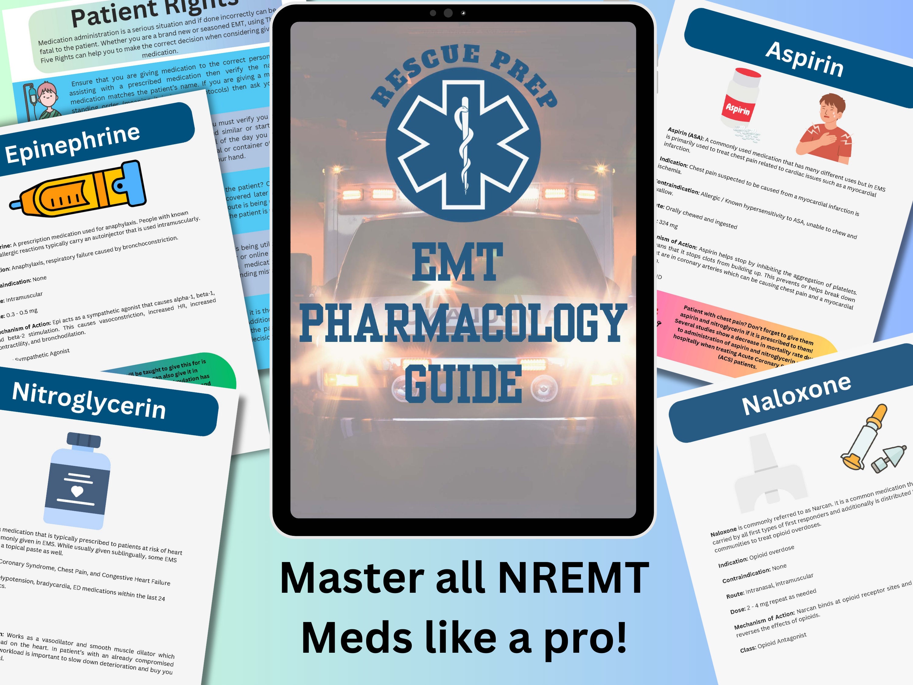 The Ultimate EMT Pharmacology Study Guide - Etsy