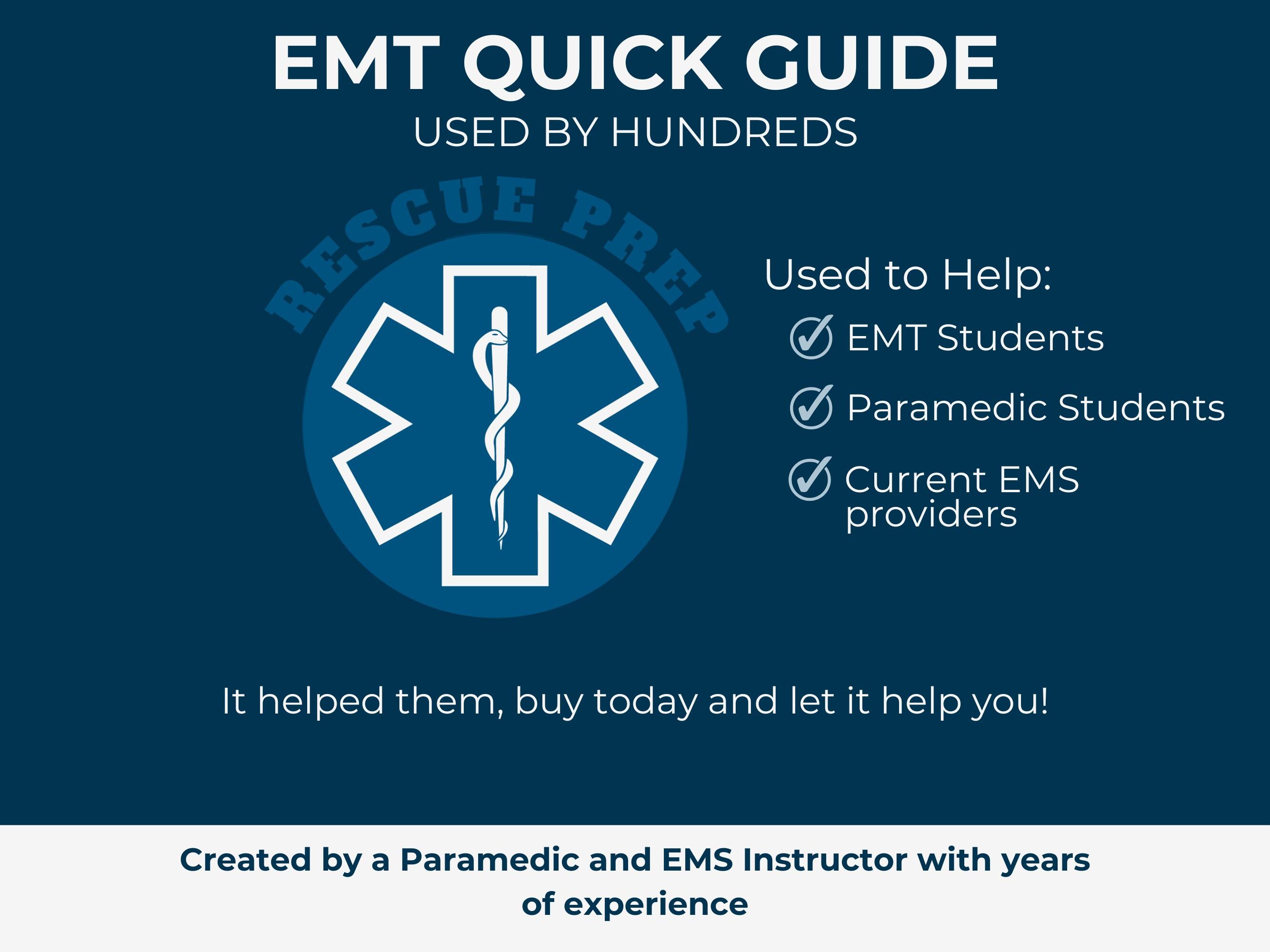 EMT Quick Guide: GCS | Glasgow Coma Score | Study Tool for Students ...