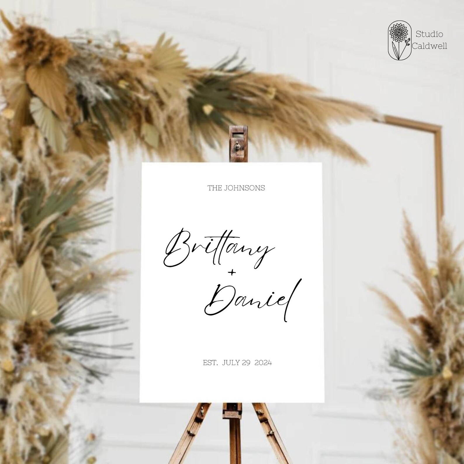 Wedding Welcome Sign Minimalist Wedding Welcome Sign Modern Wedding ...