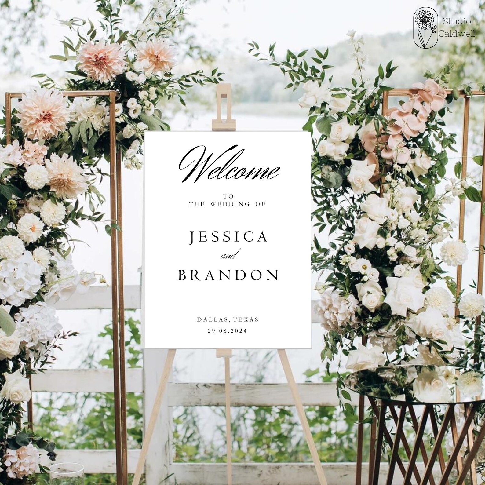 Welcome Wedding Sign Minimalist Wedding Welcome Sign Modern Wedding ...
