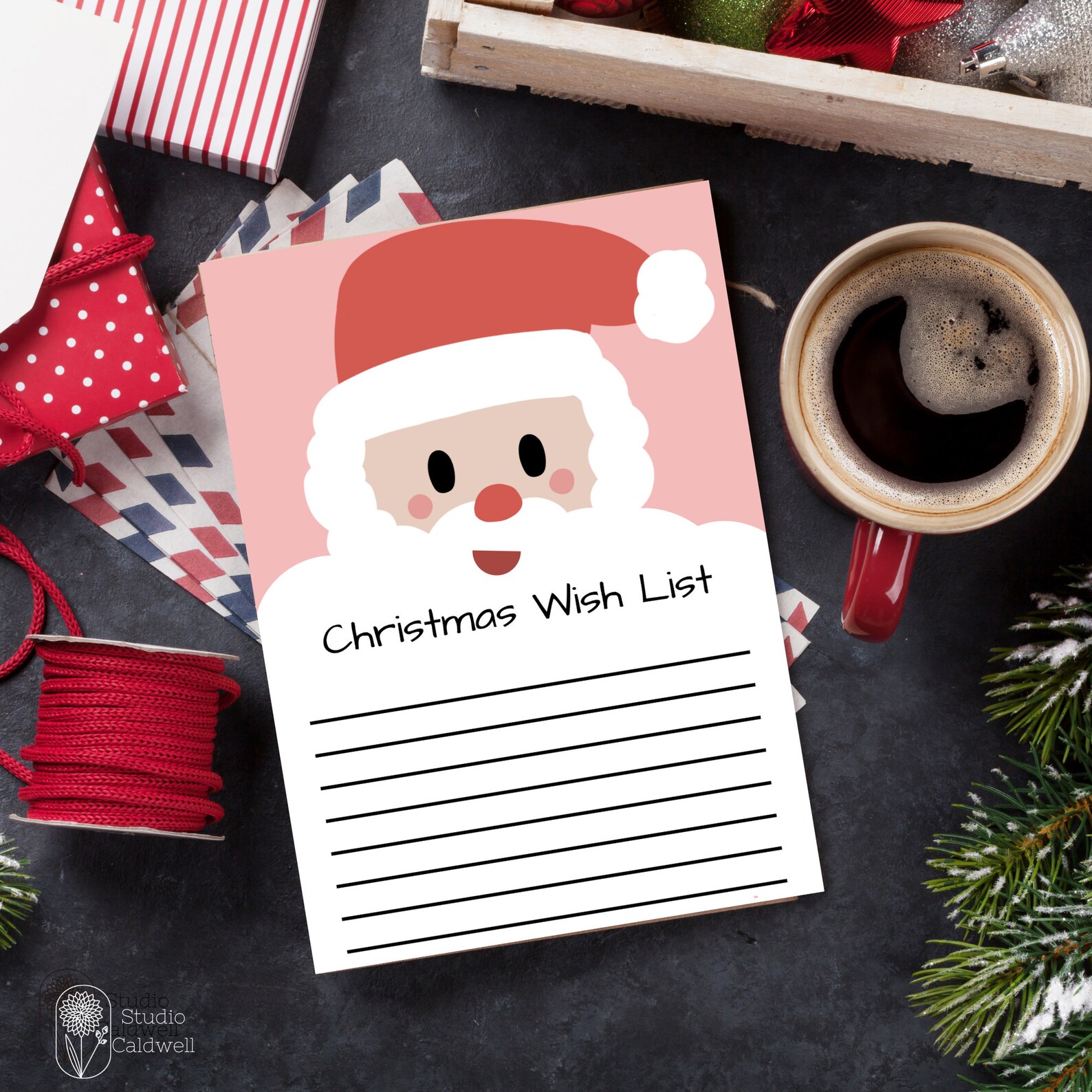Christmas Wish List Christmas Letter Printable Wish List to Santa Kids ...