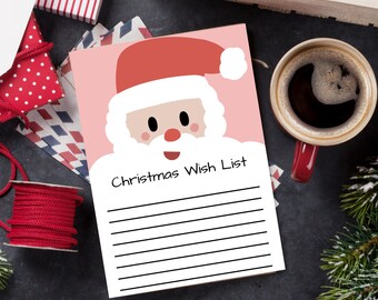 Christmas Wish List Christmas Printable Christmas Letter to Santa Wish ...