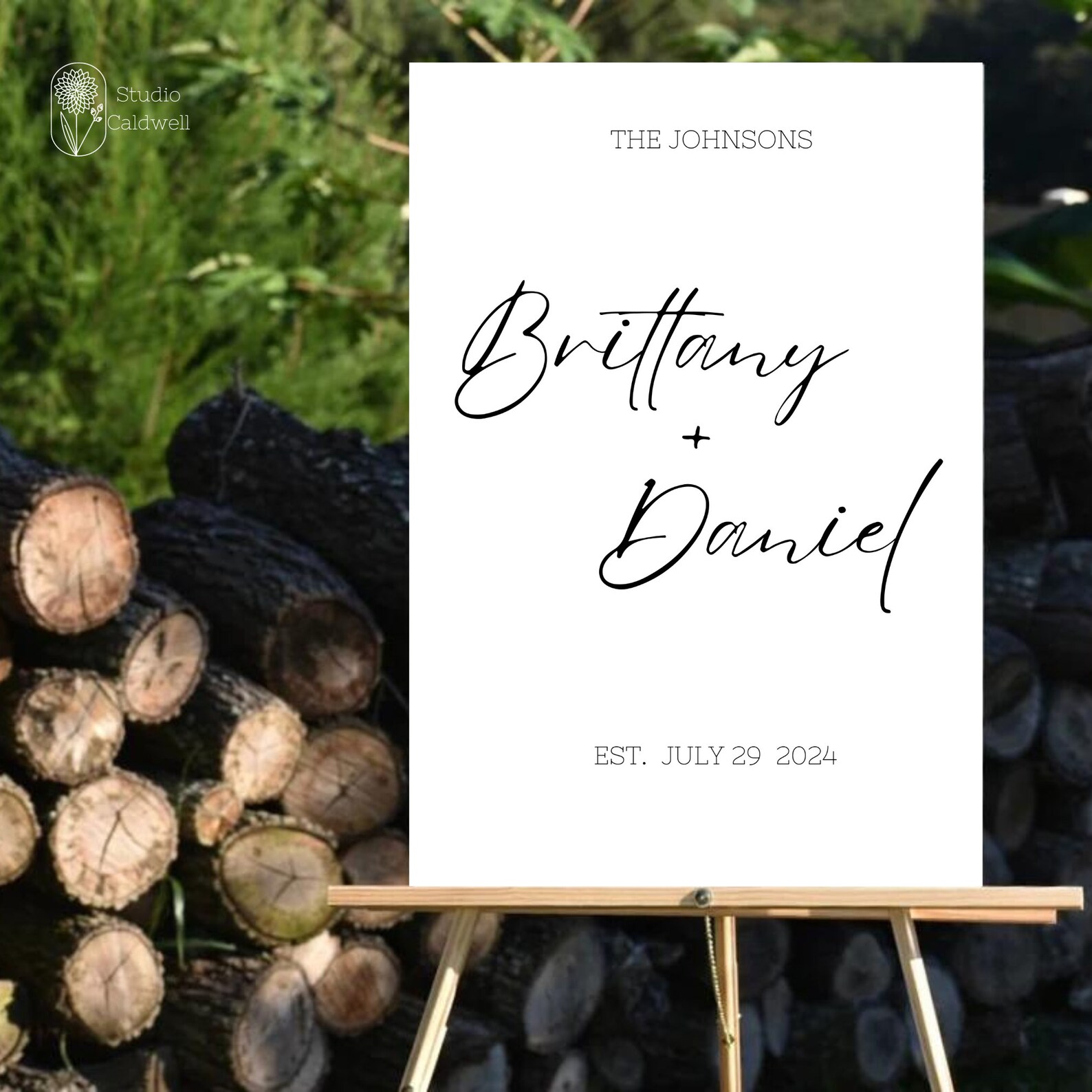 Wedding Welcome Sign Minimalist Wedding Welcome Sign Modern Wedding ...