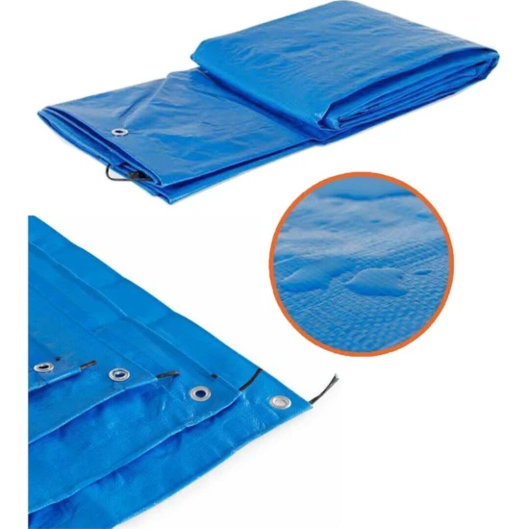 3m X 3m Tarpaulin Multi-purpose Blue Tarpaulin Waterproof Cold - Etsy