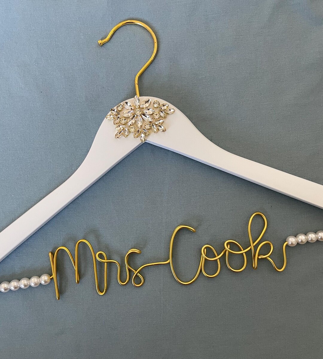 Personalised Wedding Hanger, Personalised Hanger, Wedding Dress Hanger ...