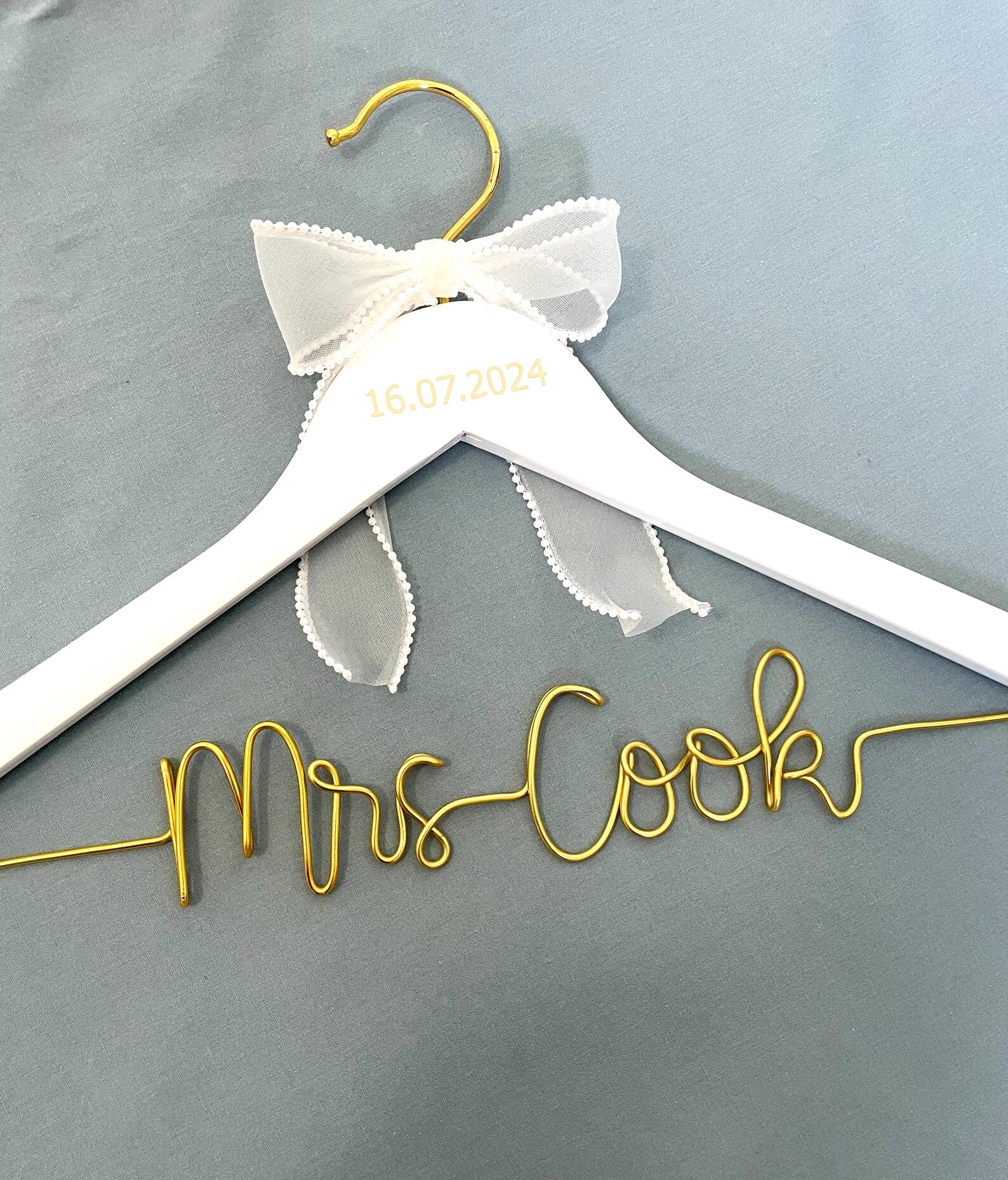 Personalised Wedding Hanger, Personalised Hanger, Wedding Dress Hanger ...