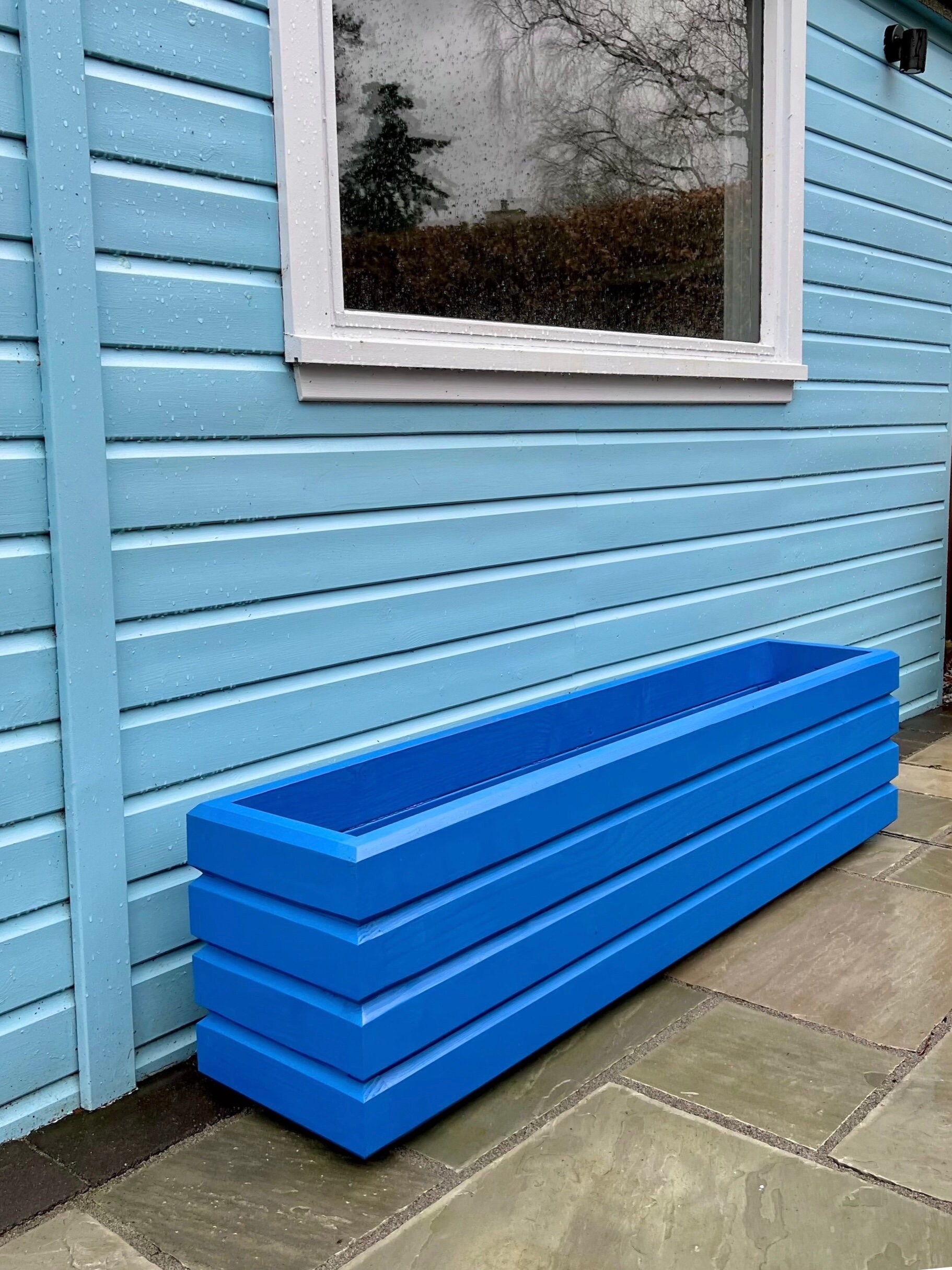 Chunky Wooden Floating Illusion Contemporary Trough Planter Box Bespoke Sizes Home Decor Bamboo ...