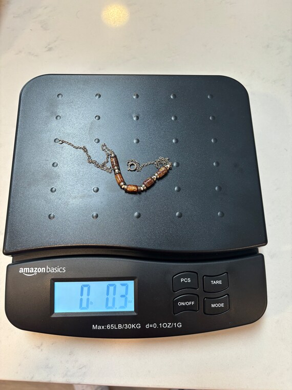 Beautiful hand crafted Vintage chain & glass bead nec… - Gem