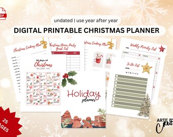 Christmas Planner Printable, Christmas Planner Pages, Christmas Journal ...